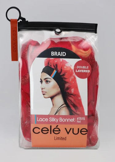 M&M Qfitt LUX -BRAID LACE SILKY BONNET | Palms Fashion Inc.