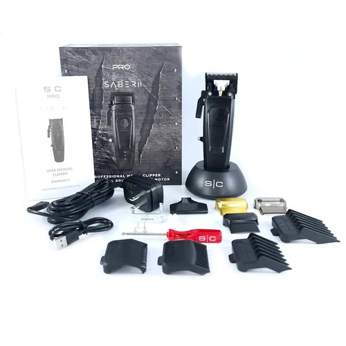 StyleCraft Saber 2 Clipper - Professional Cordless Clipper - Black ...