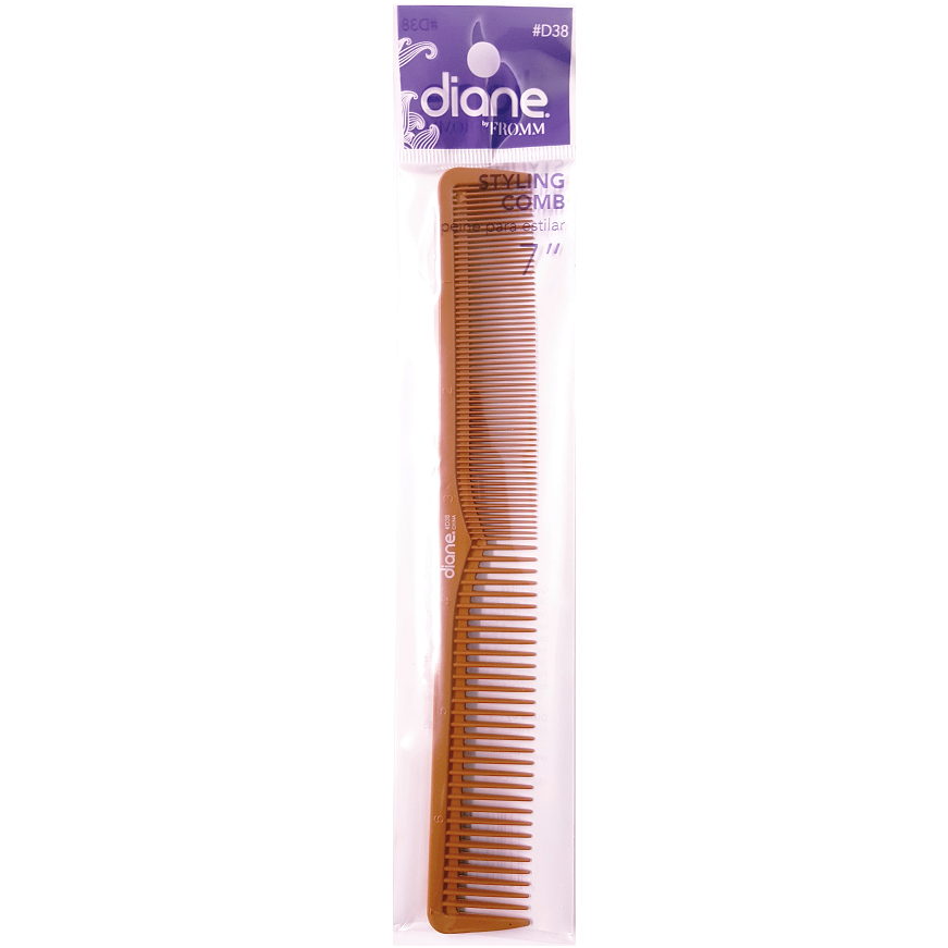 DIANE STYLING COMB ASSORTED COLORS - 7" # D38 - Dozen– Palms Fashion Inc.